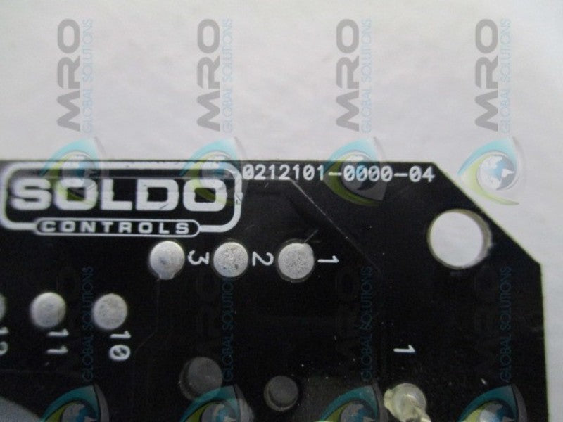 SOLDO CONTROLS 0212099-0000-03 0212101-0000-04 CARD * USED