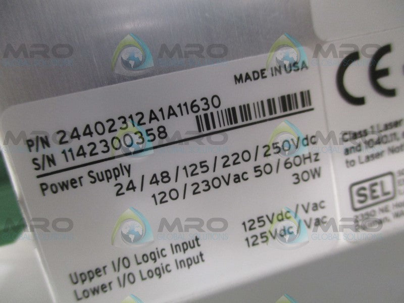 SEL SEL-2440 24402312A1A11630 PROGRAMMABLE AUTOMATION CONTROLLER * NEW