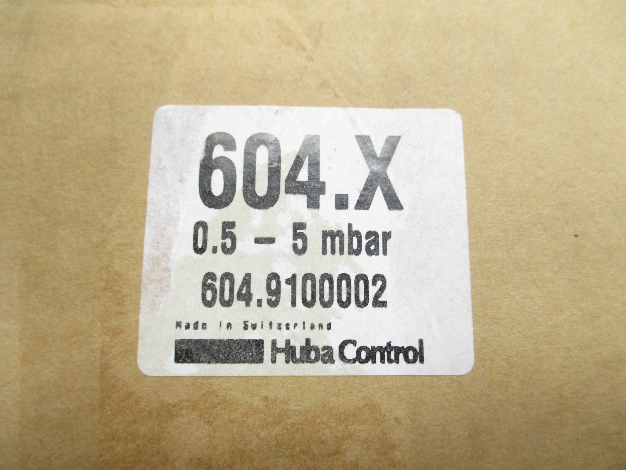 HUBA CONTROL 604.9100002 NSMP – MRO Global Solutions