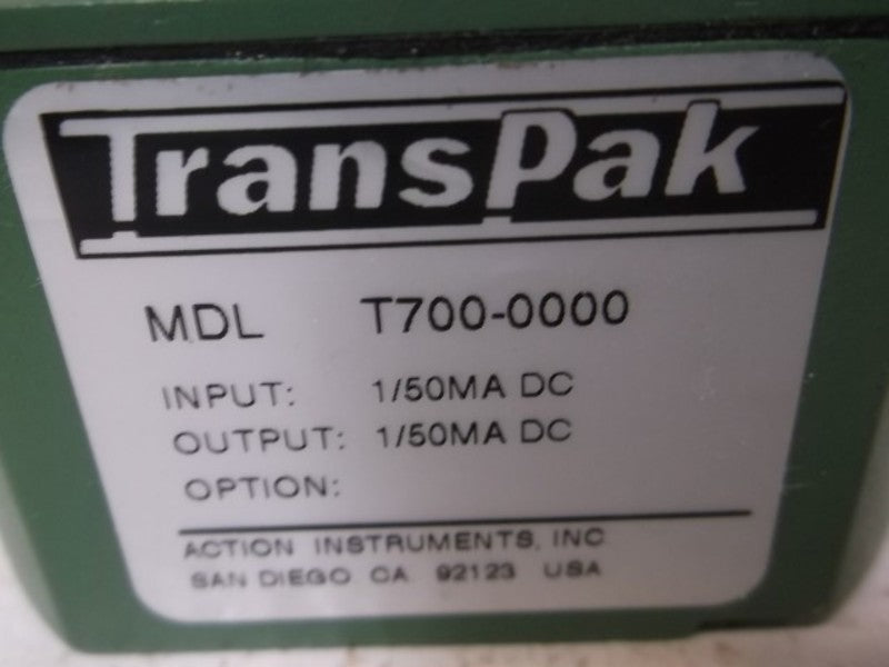 TRANSPAK T700-0000 LOOPED POWERED ISOLATOR * NEW IN BOX * – MRO Global ...