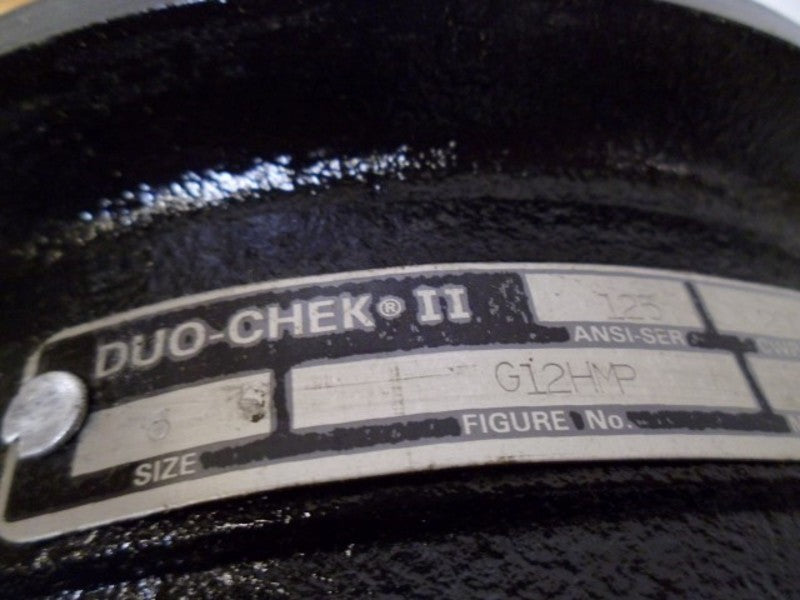 CRANE DUO-CHEK II G12HMP 6" CAST CHECK VALVE * NEW IN BOX * – MRO ...