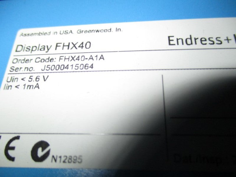 ENDRESS+HAUSER FHX40-A1A OPERATOR DISPLAY w/ FXA195-P1 COMMUBOX * NEW ...