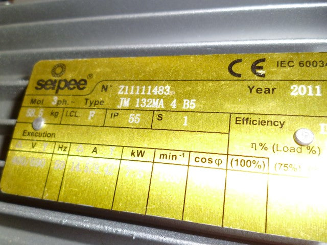 SEIPEE JM 132MA 4 B5 MOTOR * NEW NO BOX