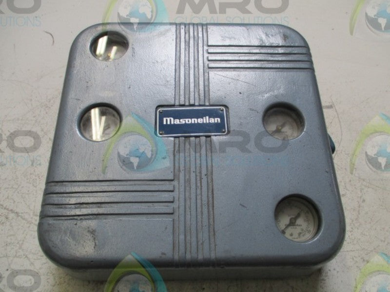 MASONEILAN 0800-20 PNEUMATIC LEVEL CONTROLLER w/ 80-4 REGULATOR * USED