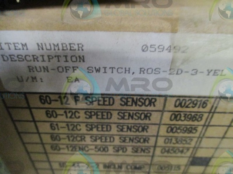RAMSEY ROS-2D-3/SPS-2D-3/TPS-2D MISALIGNMENT SWITCH * NEW IN BOX