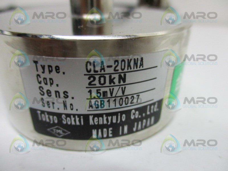 TOKYO SOKKI KENKYUJO CLA-20KNA LOAD CELL 20kN * NEW IN BOX * – MRO ...